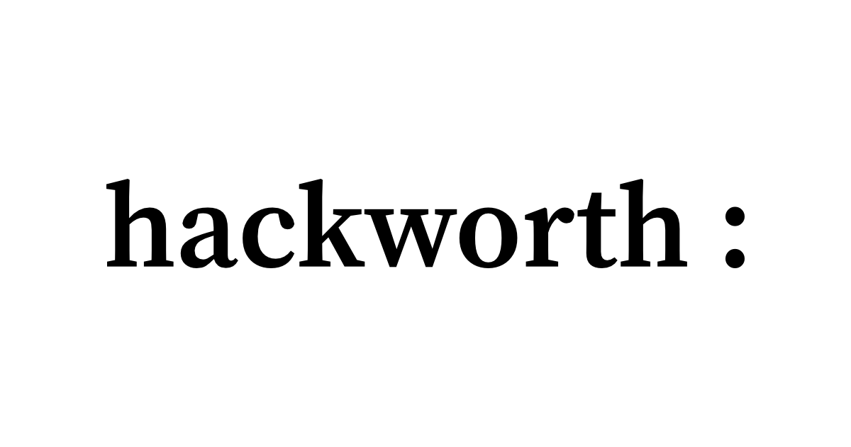 Hackworth — about us
